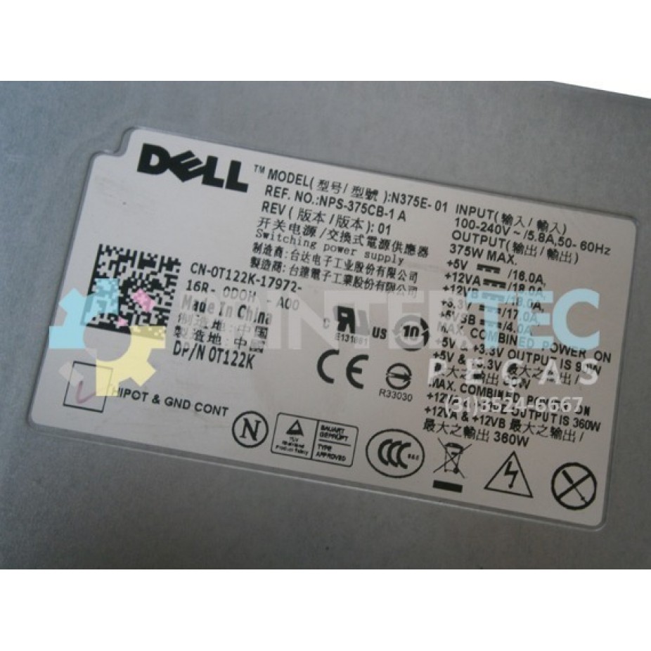 FONTE DELL POWEREDGE T310 375W