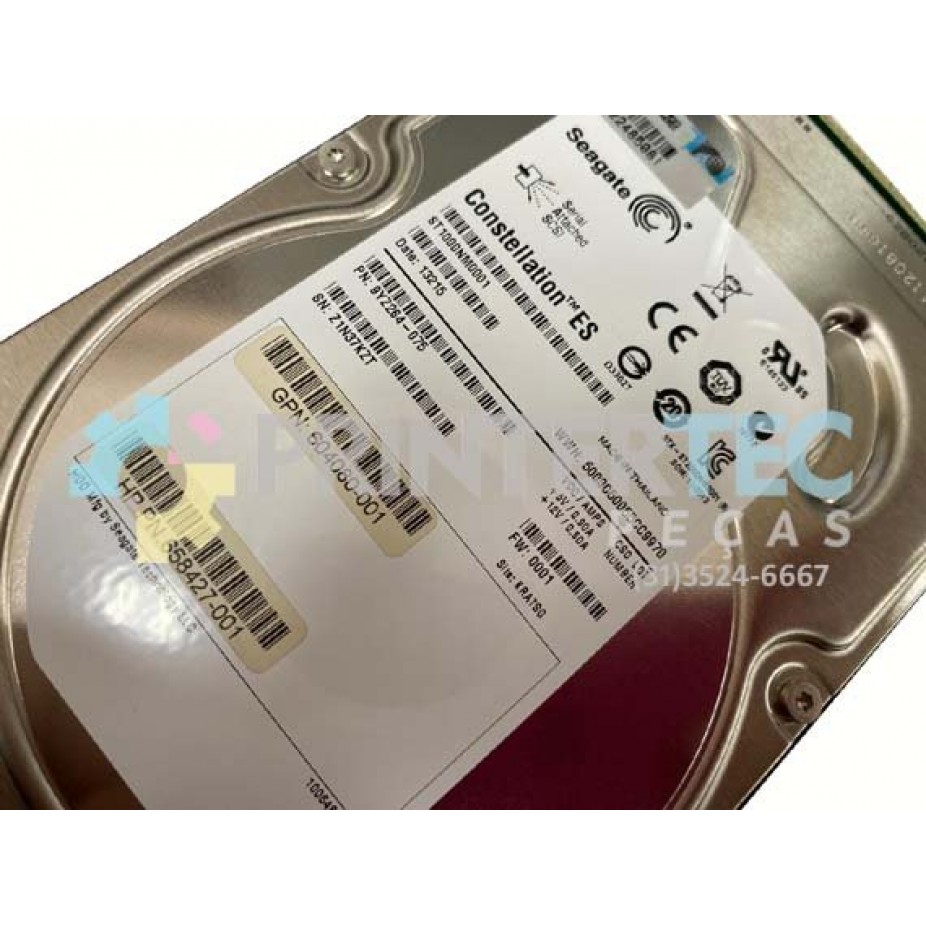 HD HP MSA P2000 G3 1TB SAS 7,2K 3,5"