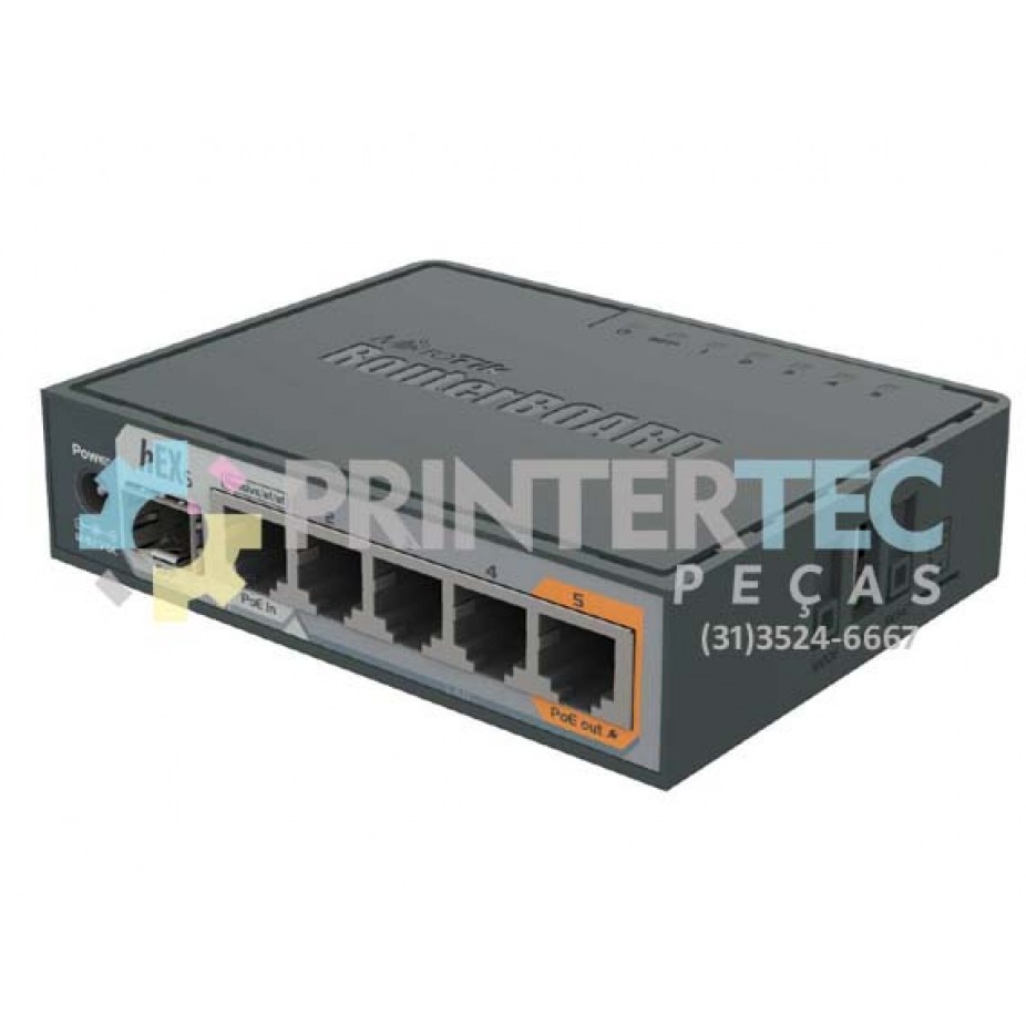 ROTEADOR MIKROTIK ROUTERBOARD HEX S RB760IGS